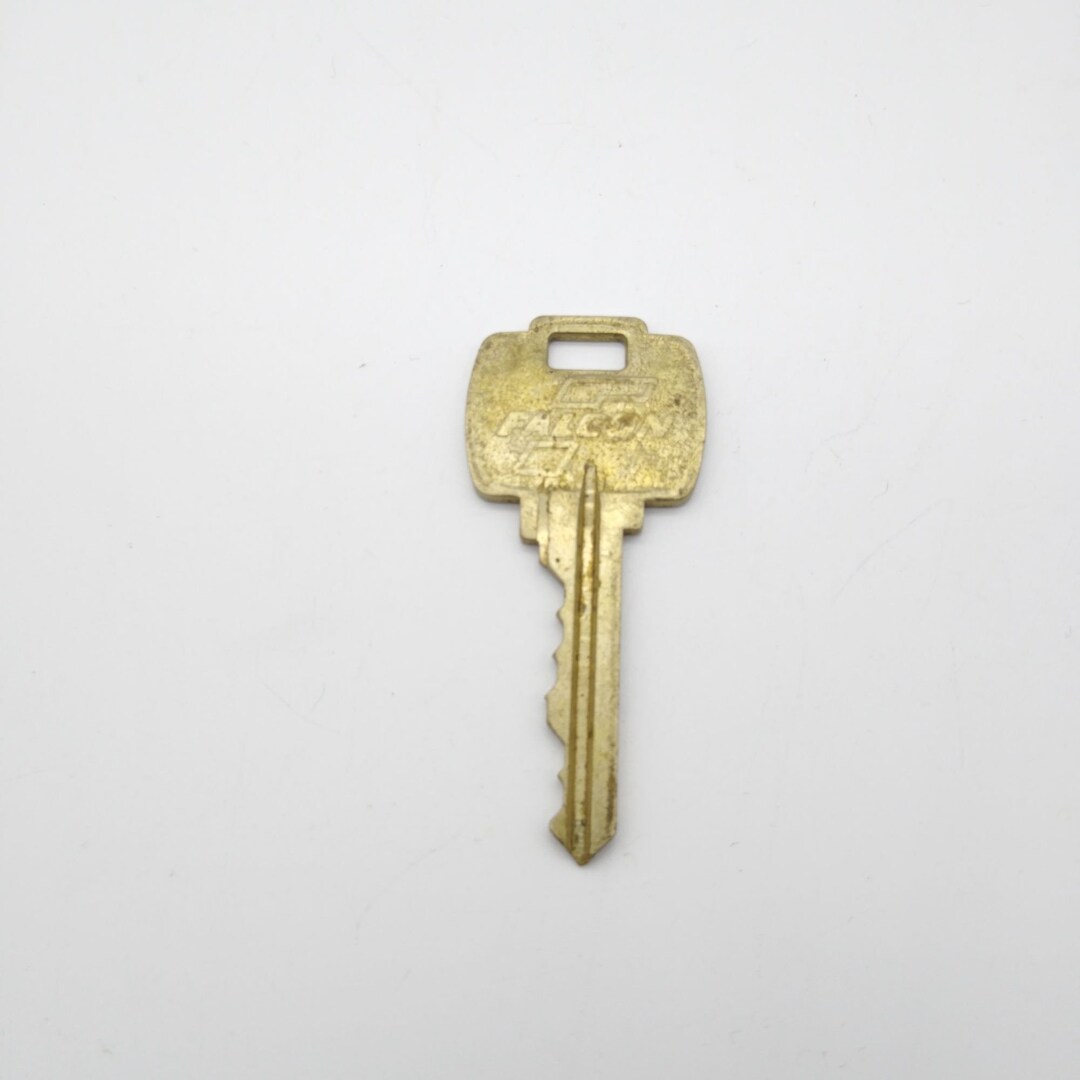 Vintage Falcon Brass Key 2124 - Etsy
