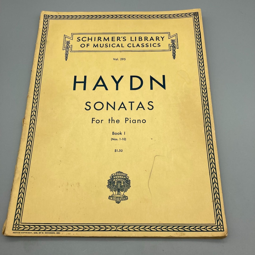 Vintage Sheet Music, Haydn Sonatas for the Piano, Schirmer's Library of ...