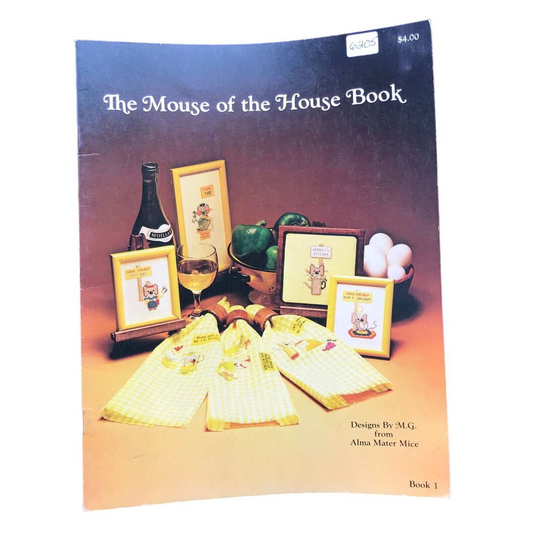 Vintage Cross Stitch Patterns, Mouse of the House Book 1, 1979 Mary ...