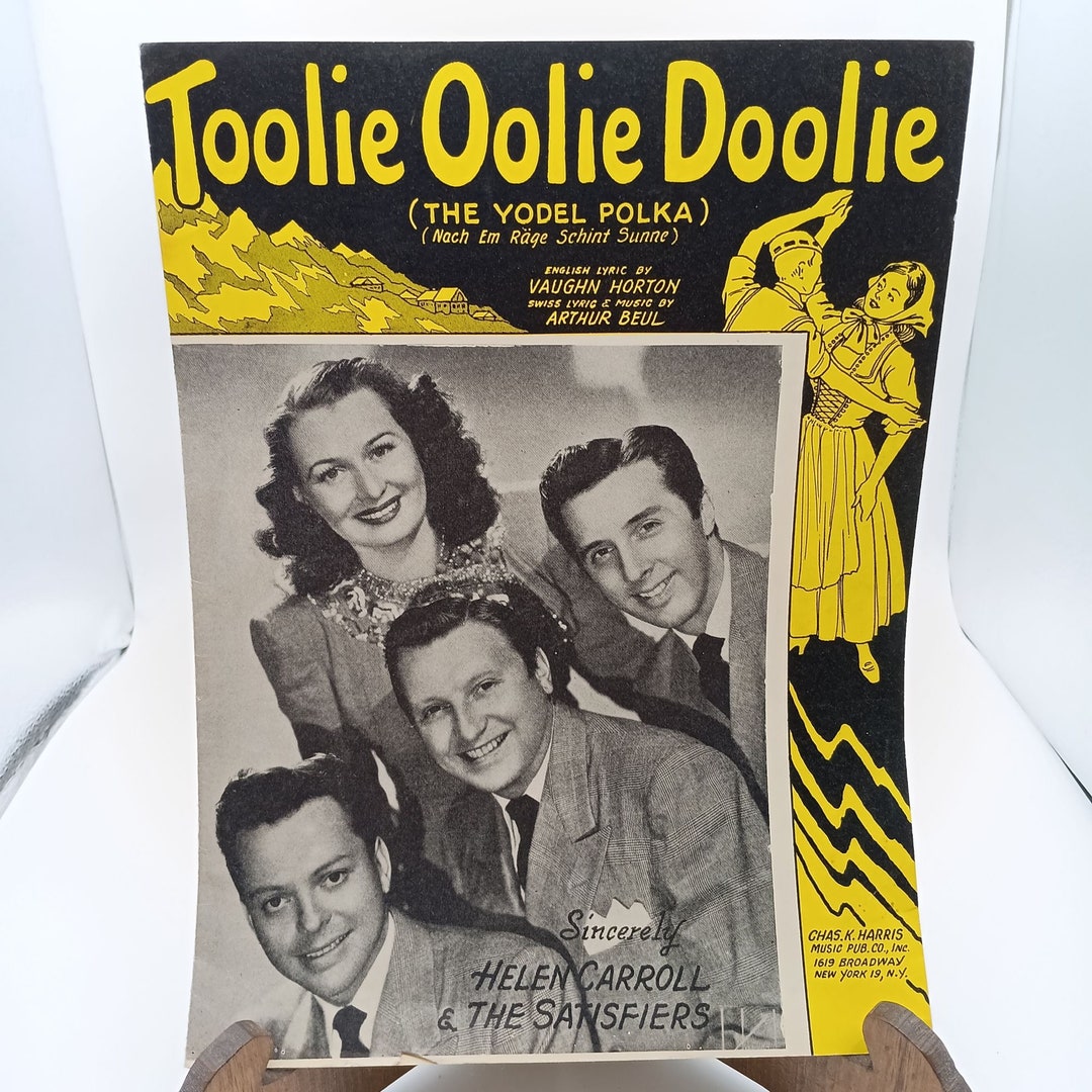 Vintage Sheet Music, Toolie Oolie Doolie Yodel Polka by Vaughn Horton ...