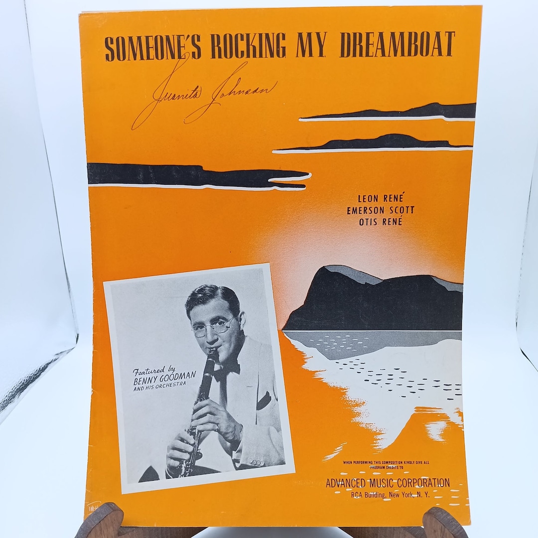 Vintage Sheet Music, Someones Rocking My Dreamboat by Leon Rene Emerson ...