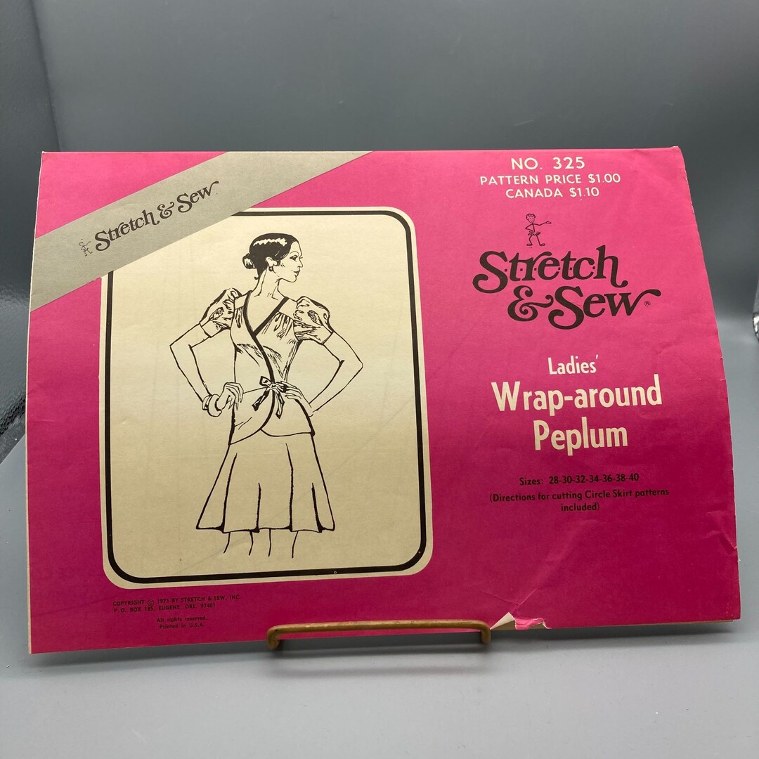 UNCUT Vintage Sewing PATTERN Stretch and Sew 325 by Ann Person, Ladies ...