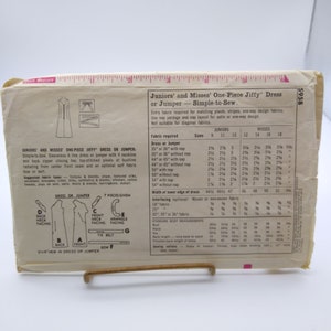 Vintage Sewing PATTERN Simplicity 5958, Jiffy Misses 1965 Simple to Sew ...