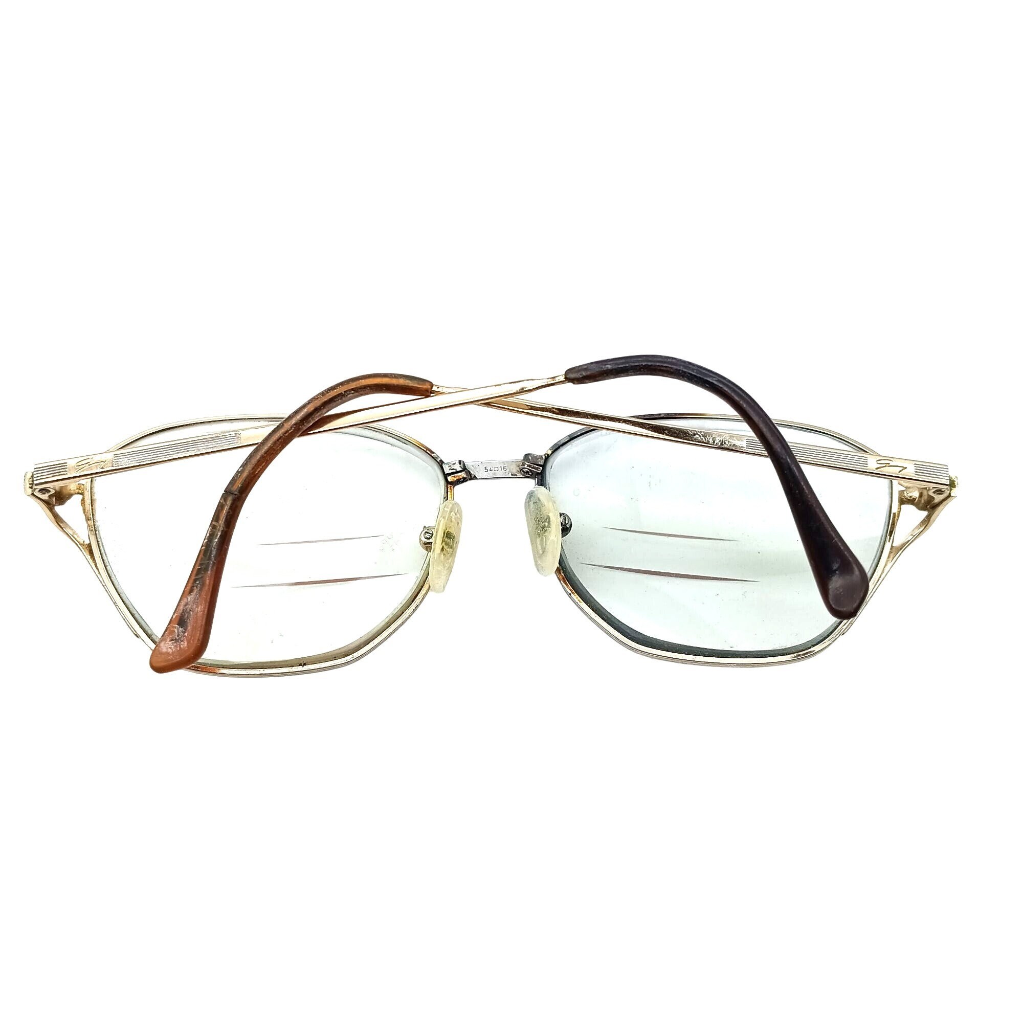 Vintage Ginny Eyeglasses Frames Designer Trapezoidal Wire Rims Italy ...