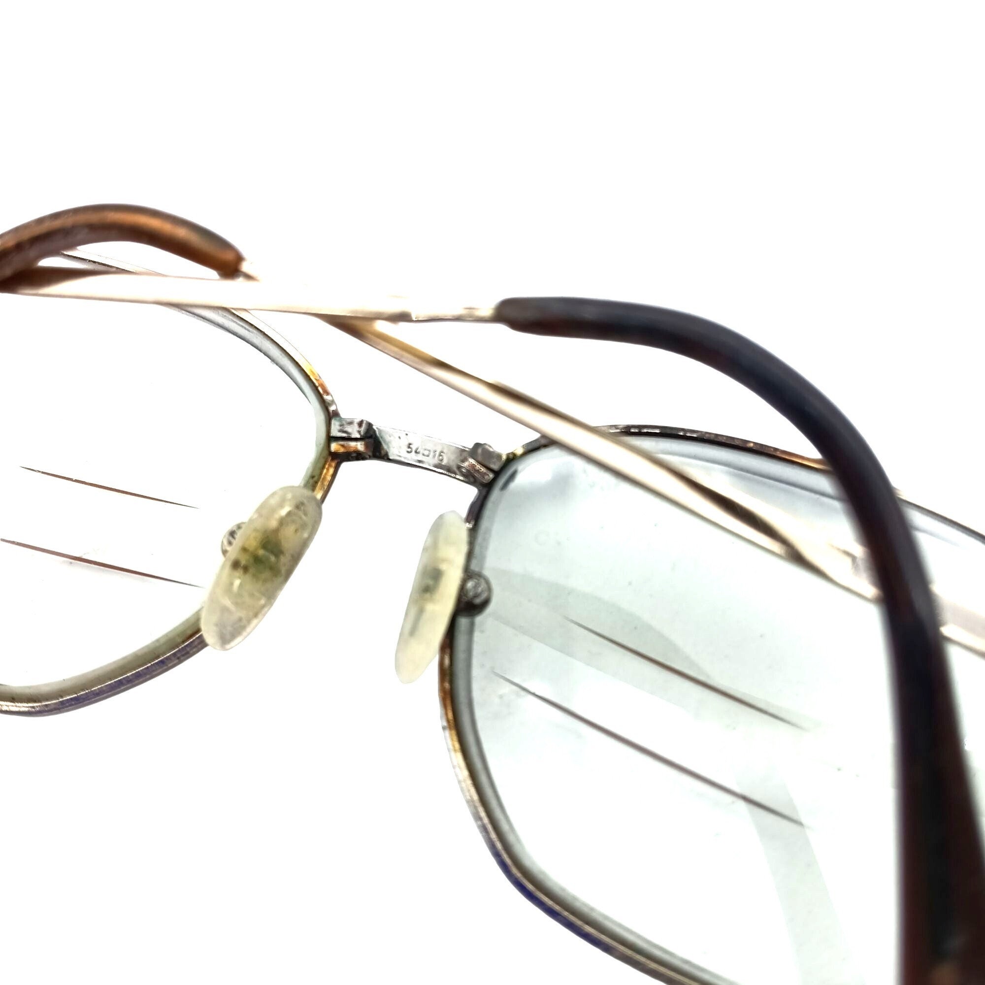 Vintage Ginny Eyeglasses Frames Designer Trapezoidal Wire Rims Italy ...