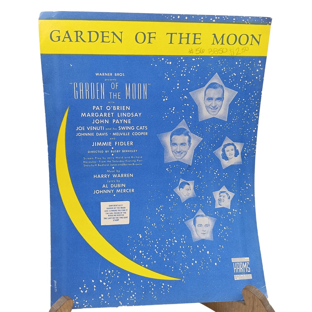Vintage Sheet Music, Garden of the Moon by Harry Warren Al Dubin Johnny ...