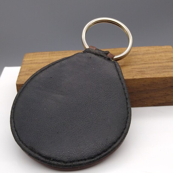 Vintage Embossed Leather Keychain Fob, Classic Wheat … - Gem