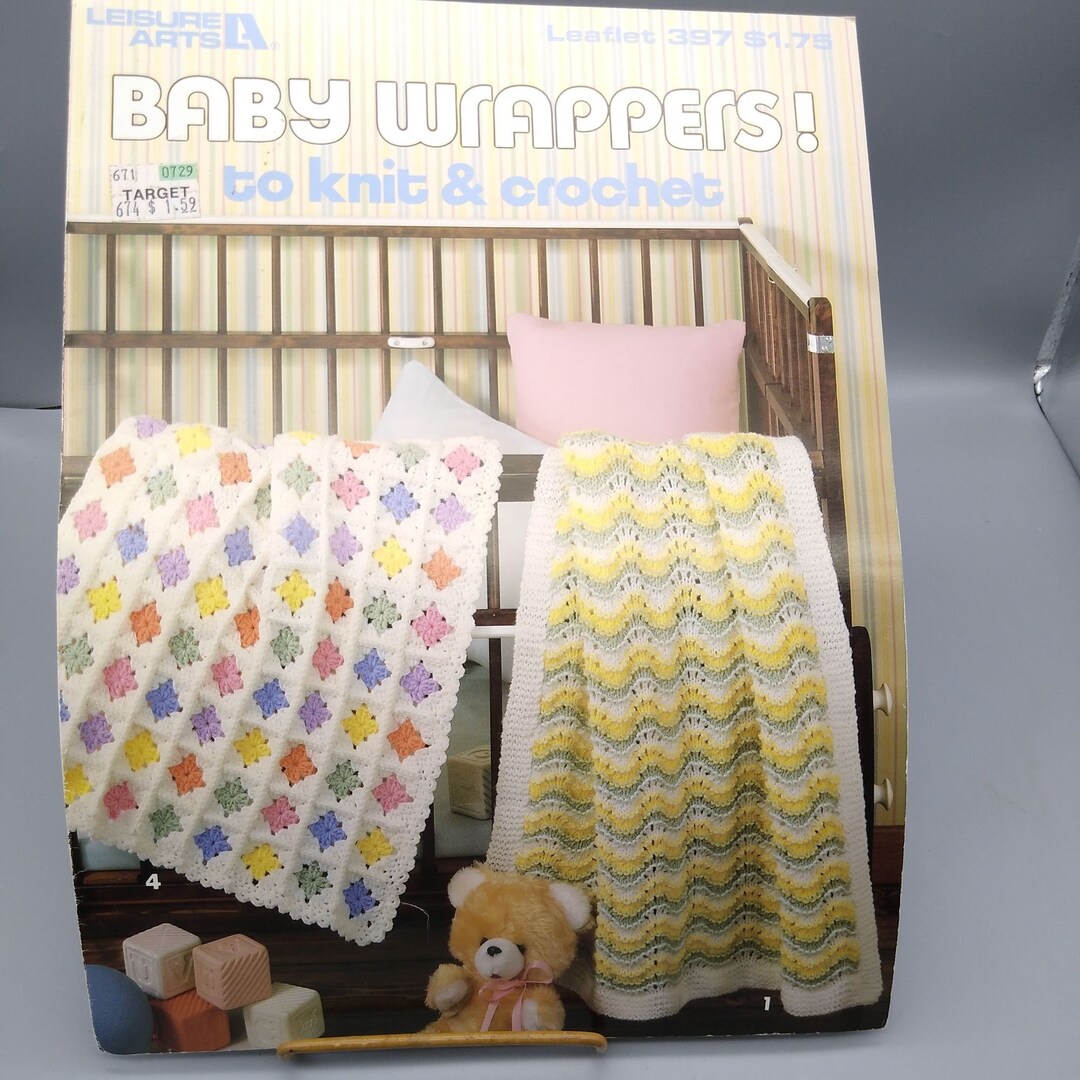 Vintage Craft Patterns Baby Wrappers Knit and Crochet Infant - Etsy