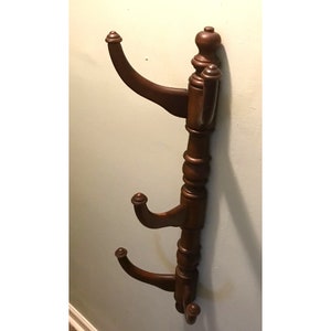 MCM Coat or Hat Rack Tell City Wood Wall Hanging, Pattern 3206 48 ...