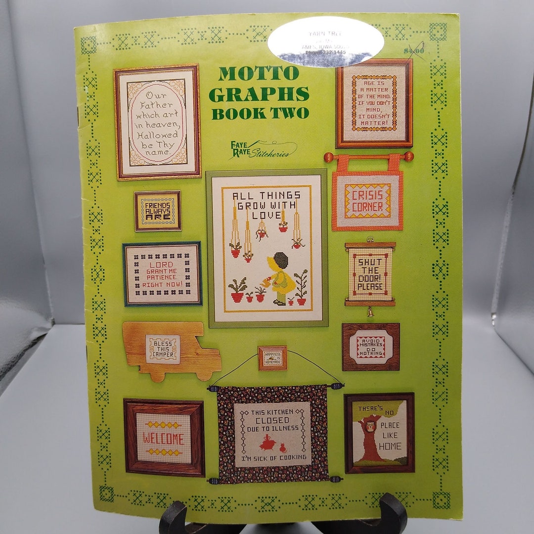 Vintage Cross Stitch Patterns, Motto Graphs Book Two, Faye Raye ...