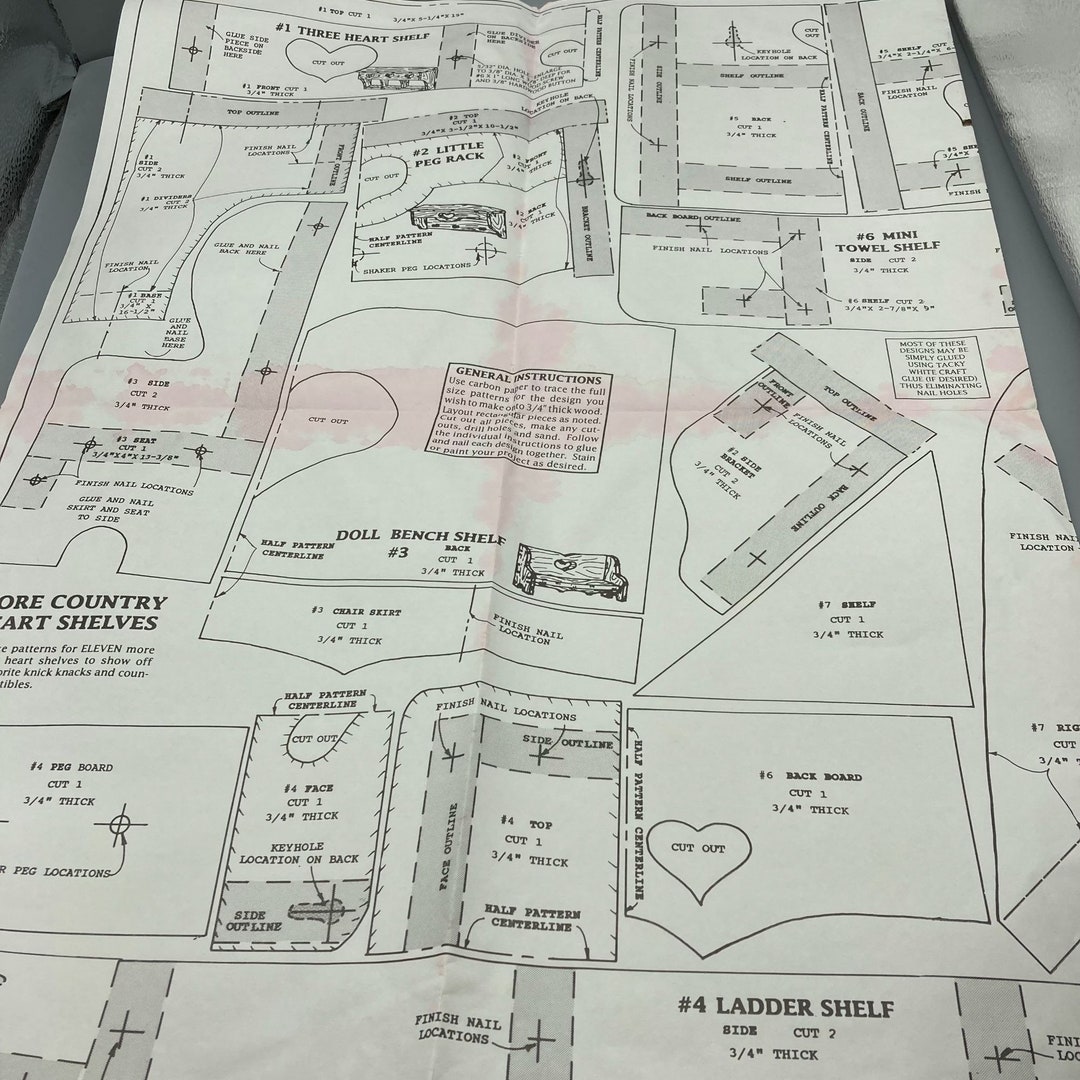 Vintage Woodworking UNCUT Pattern, Winfield Collection Set of 11 ...