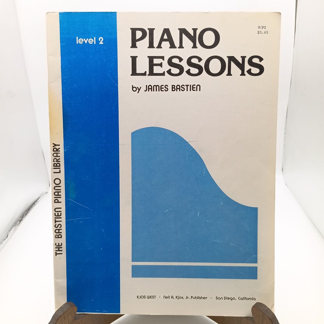 Vintage Sheet Music, Piano Lessons Level 2, Bastien Piano Library 1976 ...