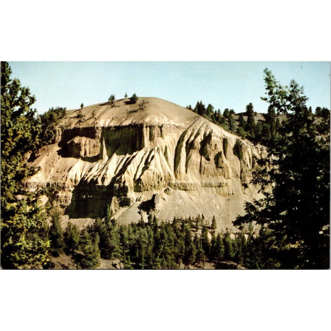 Vintage Chrome Yellowstone Postcard, Tower Fall Canyon Wall Columnar ...