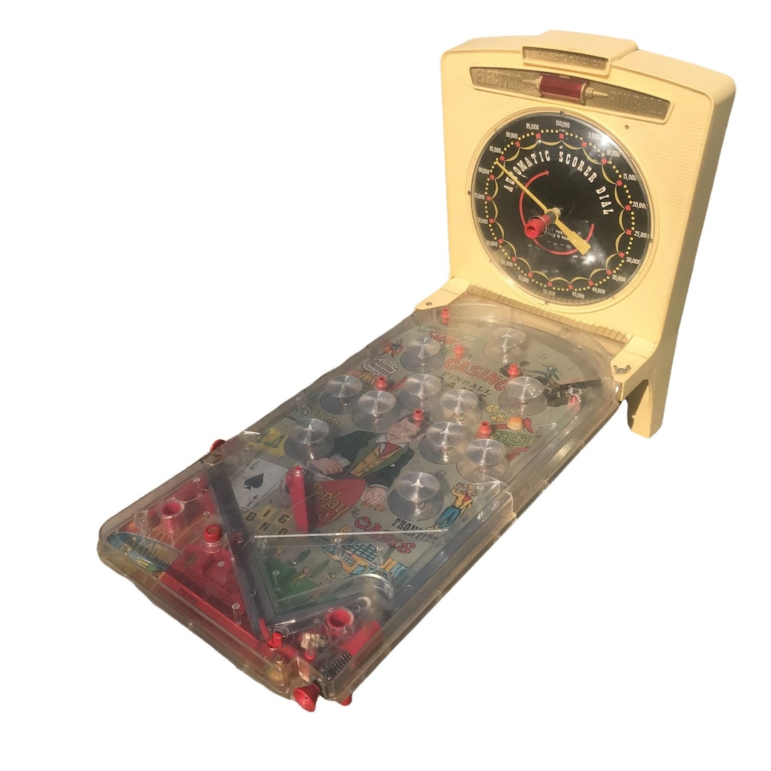 Vintage Marx Electronic Pinball Game Toy, Tabletop With Automatic ...