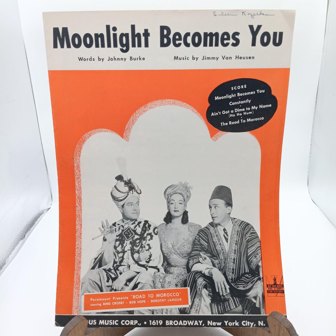 Moonlight Becomes You Sheet Music by Johnny Burke & Jimmy Van Heusen ...