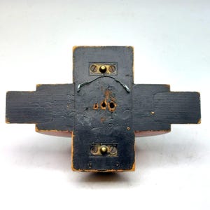 Vintage Wooden Industrial Foundry Pattern Mold Black & Red 1926 ...