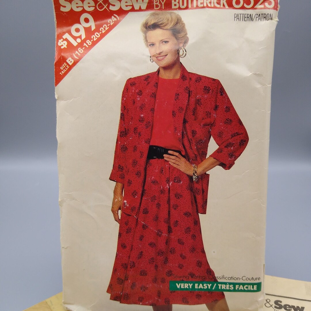 Vintage Sewing PATTERN See and Sew 6523 Butterick Very Easy - Etsy