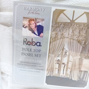 Reba Harmony for the Home Drapery, Magnolia Lane Pole Top Panel Set ...