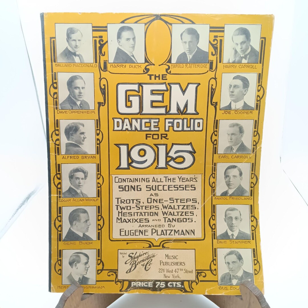 The Gem Dance Folio for 1915 Sheet Music Collection - Etsy