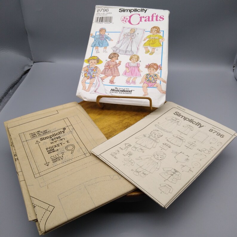 UNCUT Vintage Craft Sewing PATTERN Simplicity 8796 Wardrobe - Etsy