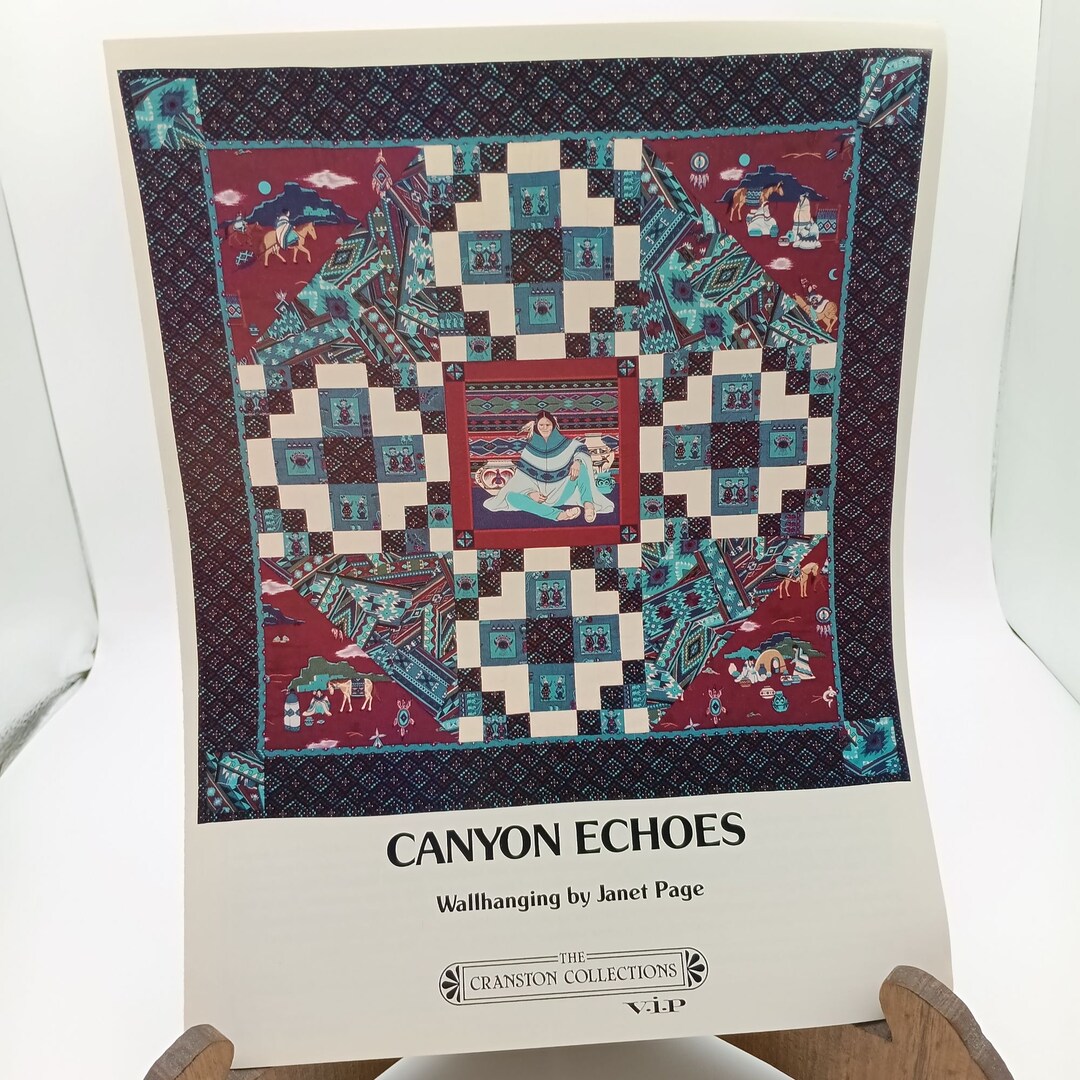 Vintage Cranston Quilt Patterns, Canyon Echoes Southwest Native Wall ...