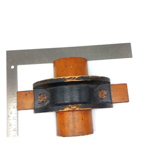 Vintage Wooden Industrial Foundry Pattern Mold Black & Red 1926 ...