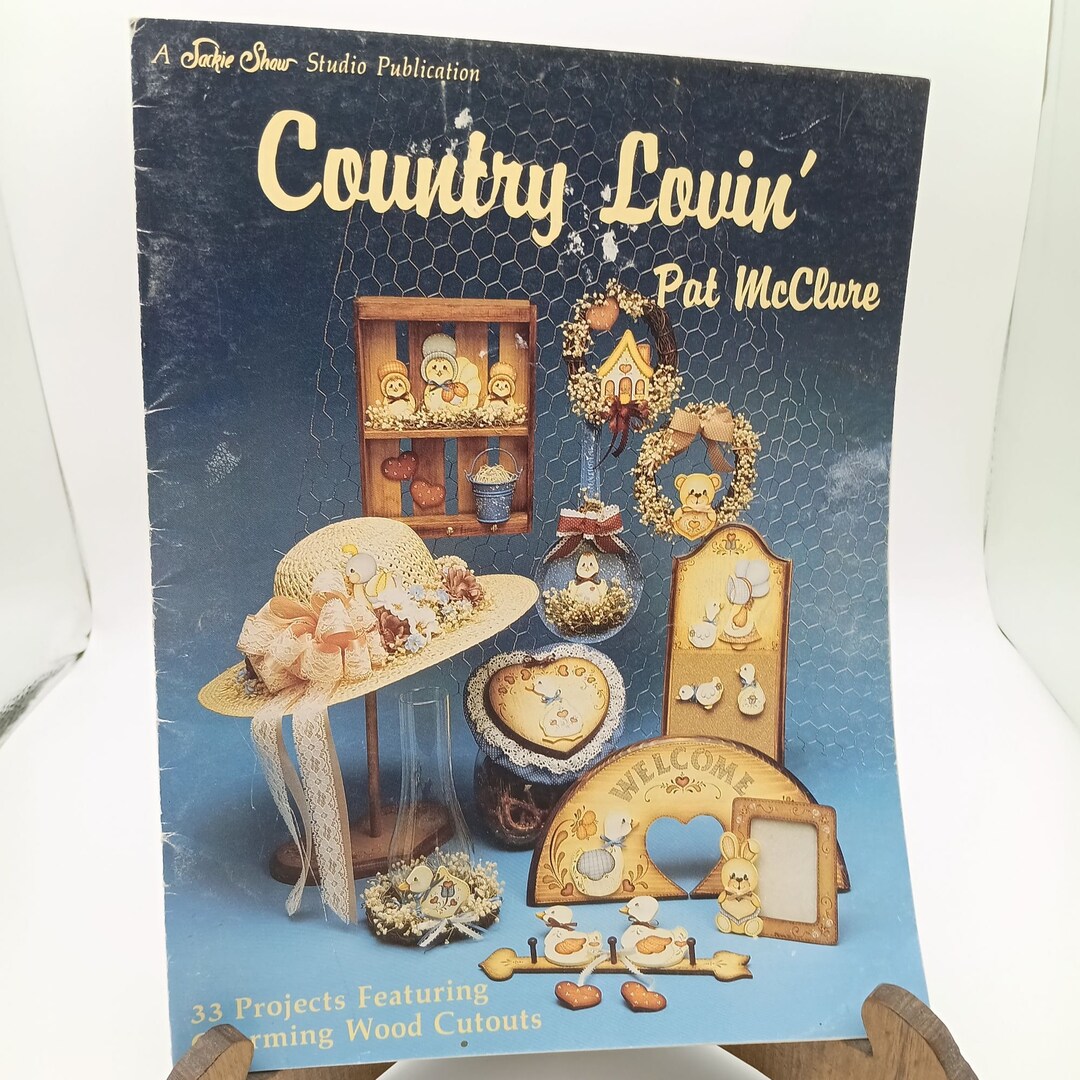Country Lovin by Pat Mcclure 1985 Tole Painting, Vintage Arts and ...