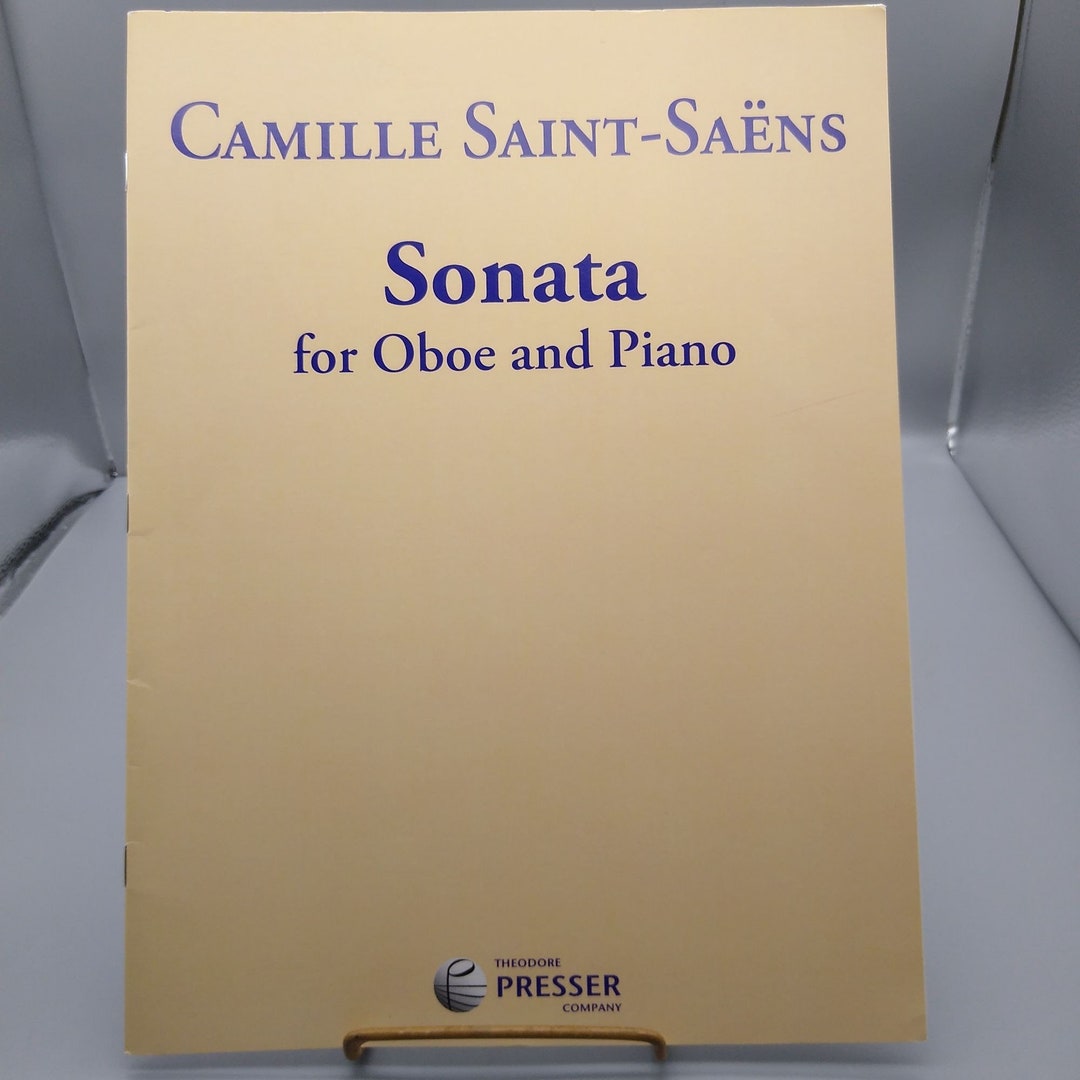 Vintage Sheet Music, Camille Saint Saens Sonata for Oboe and Piano - Etsy