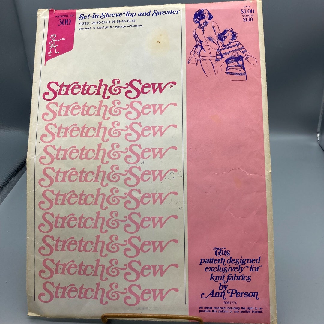 UNCUT Vintage Sewing PATTERN Stretch and Sew 300 by Ann Person, Ladies ...