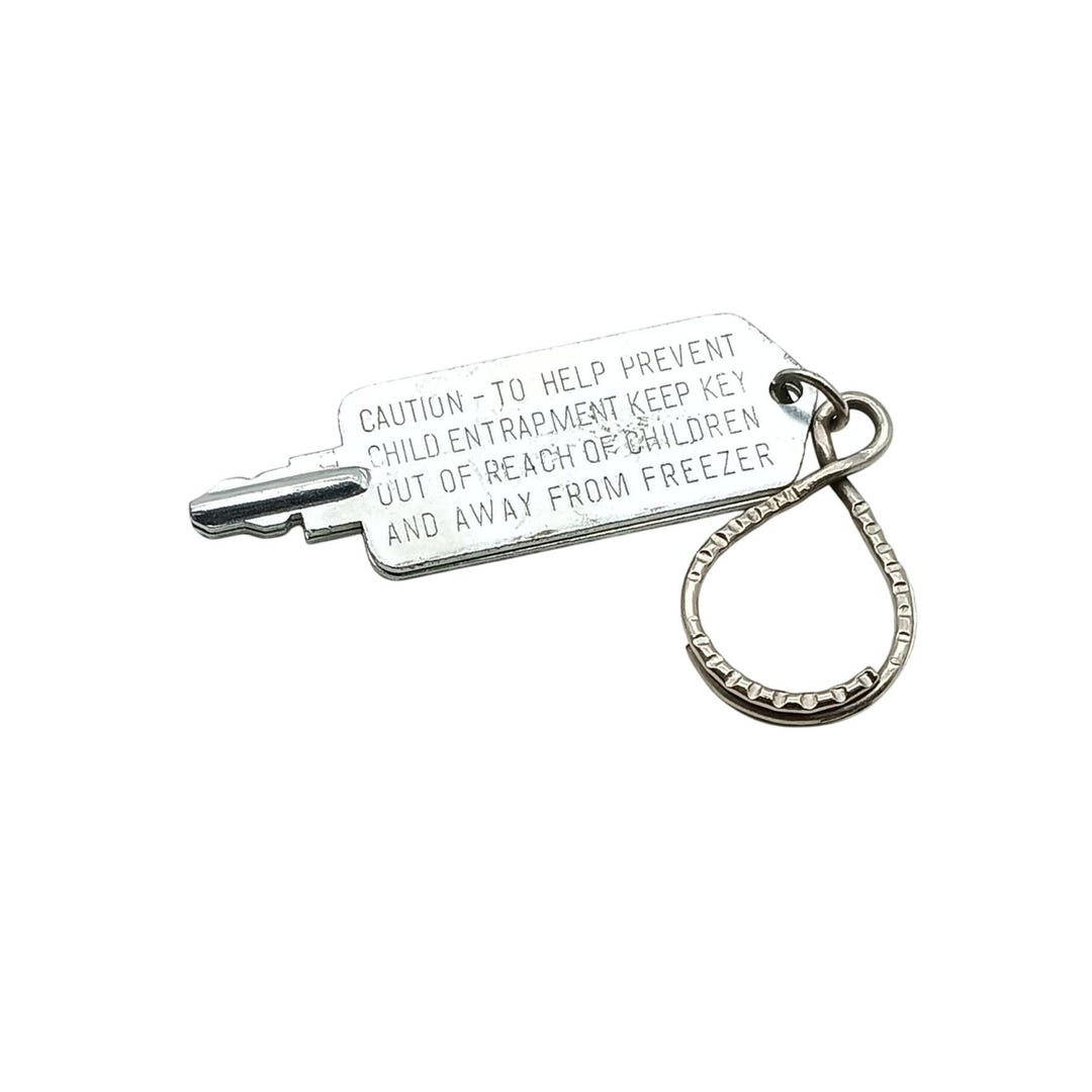 Vintage Pair Refrigerator or Freezer Keys With Safety Warning Tags ...