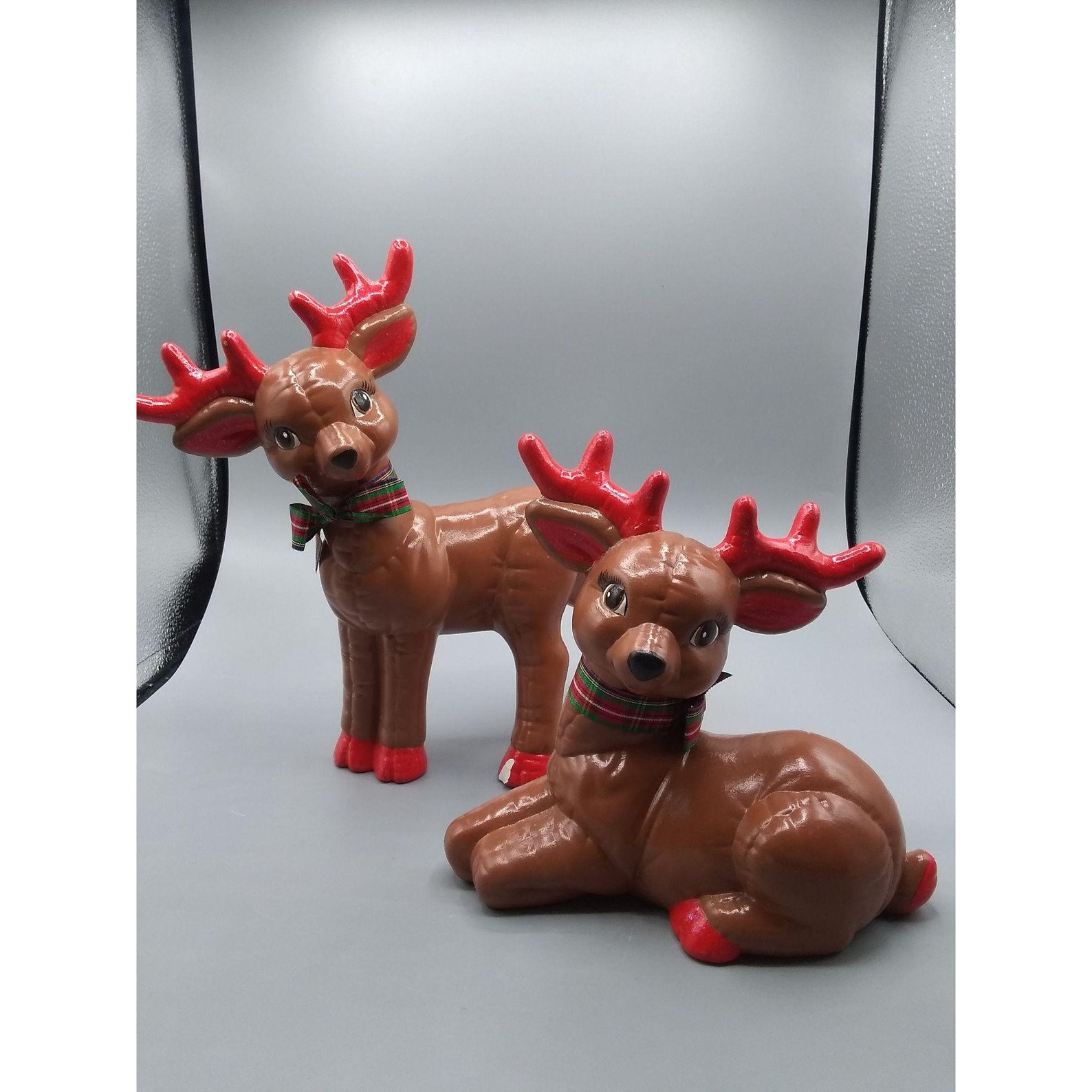 Vintage 1980s Hand Painted Kimple Mold Christmas Reindeer | Etsy