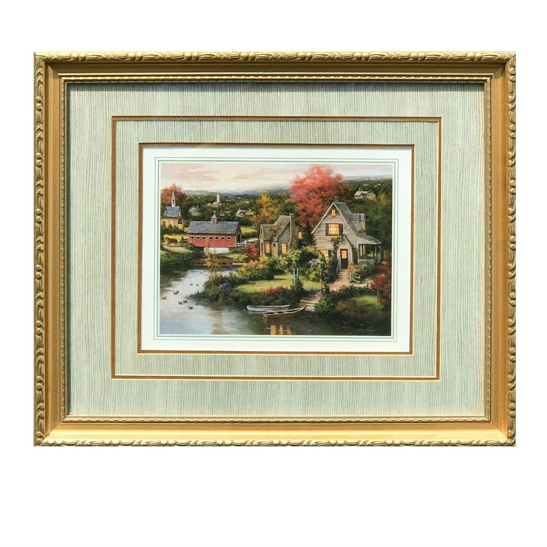 T.C. Chiu Cozy Country Night Framed Art Print Wall Art - Etsy.de