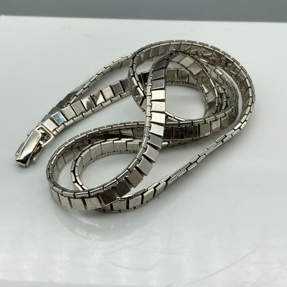 Vintage Monet Presidential Link Chain, Retro Silver T… - Gem