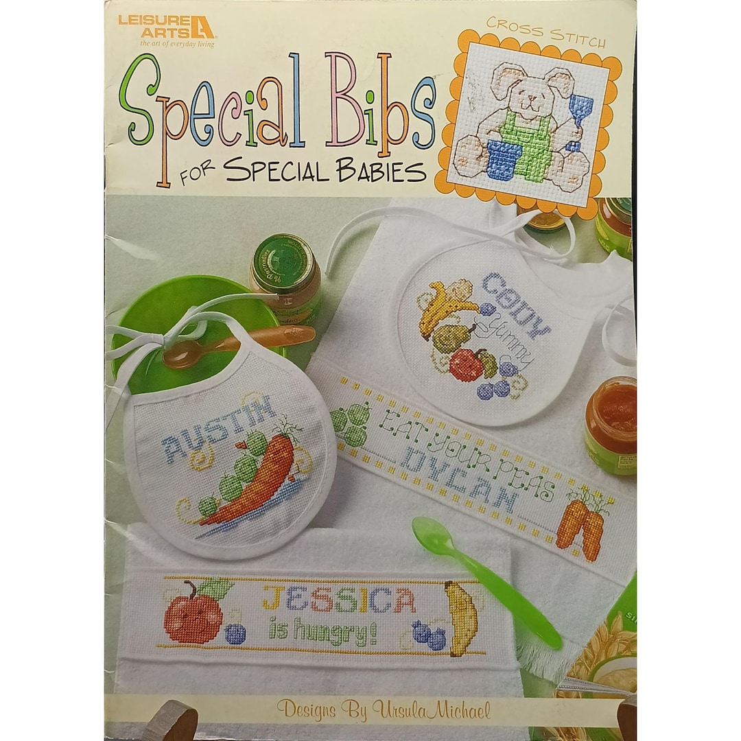 Special Bibs for Special Babies Cross Stitch Pattern Book Leisure Arts ...
