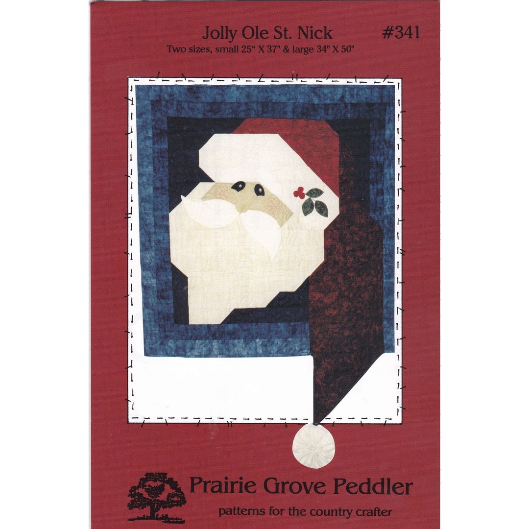 UNUSED Christmas Santa Sewing Patterns Kit, Jolly Ole St Nick by ...