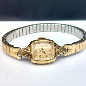 Vintage Lady Elgin 23 Jewel 14k Gold Filled Ladies Mechanical ...
