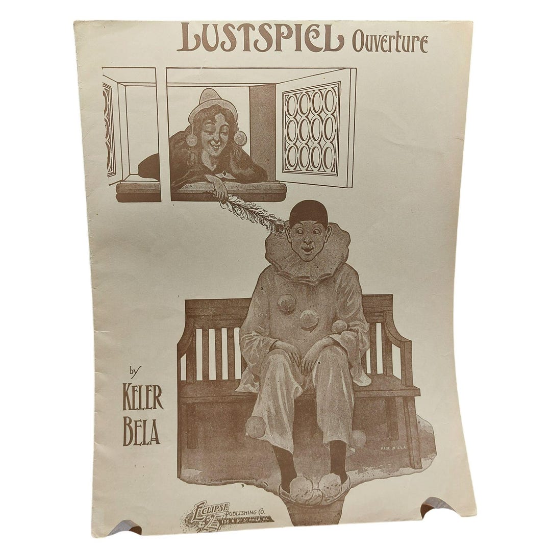 Lustspiel Overture Sheet Music by Keller Bela Vintage 1920s Publication ...
