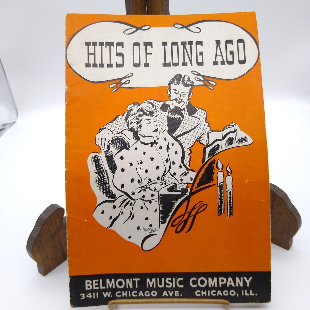 Vintage Sheet Music, Hits of Long Ago Small Songbook, Belmont Music ...