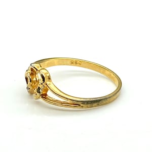 Vintage Ring RSC 18KGE CZ Double Heart Ring With Elegant Minimalist ...