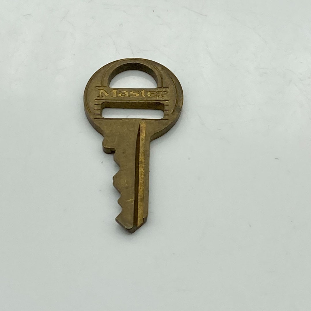 Vintage Master Lock Key Brass, Extra Cutout - Etsy