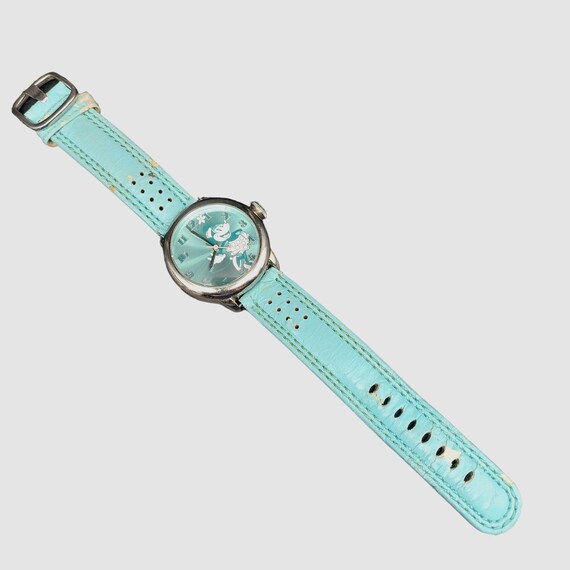 Vintage Disney Minnie Mouse Watch with Mint Green Lea… - Gem