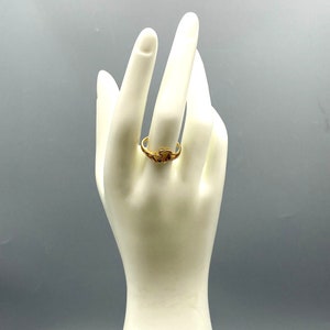 Vintage Ring RSC 18KGE CZ Double Heart Ring With Elegant Minimalist ...