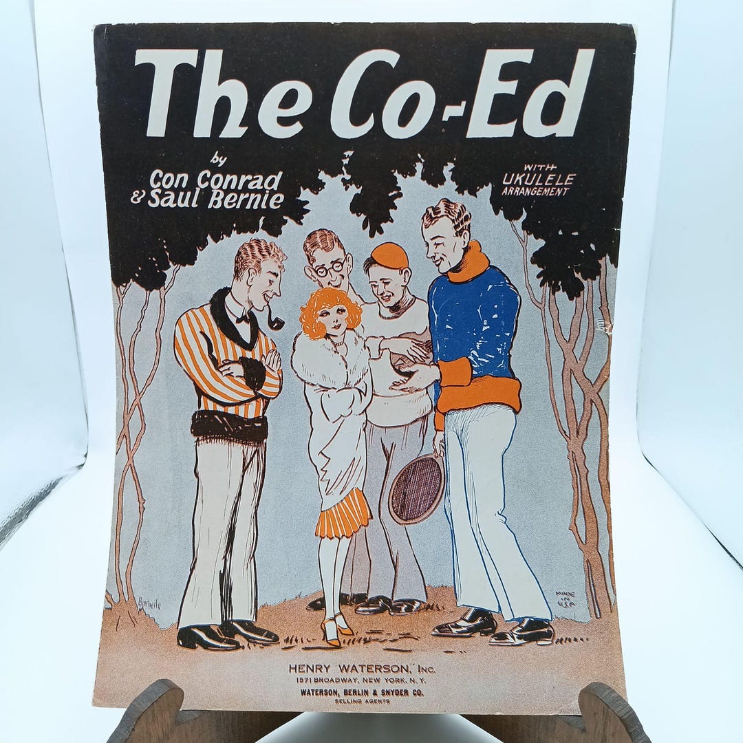 Vintage 1924 "the Co-ed" Sheet Music Ukulele Arrangement - Etsy