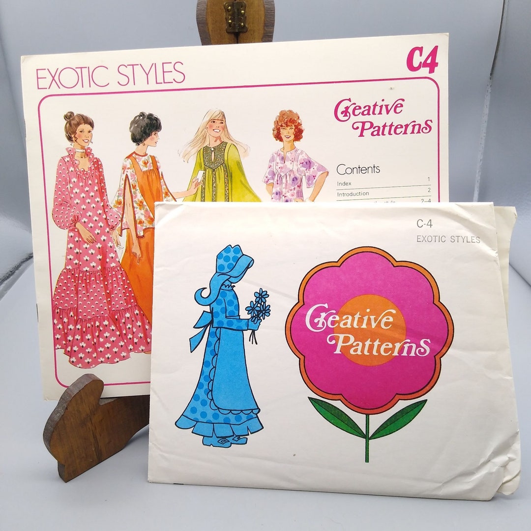 Vintage Sewing Creative Pattern C4 Exotic Styles With Instruction Book ...