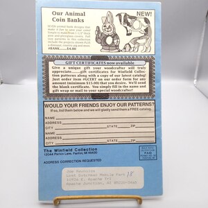 Vintage Woodcraft Patterns Catalog No 9, Winfield Collection 1990 - Etsy