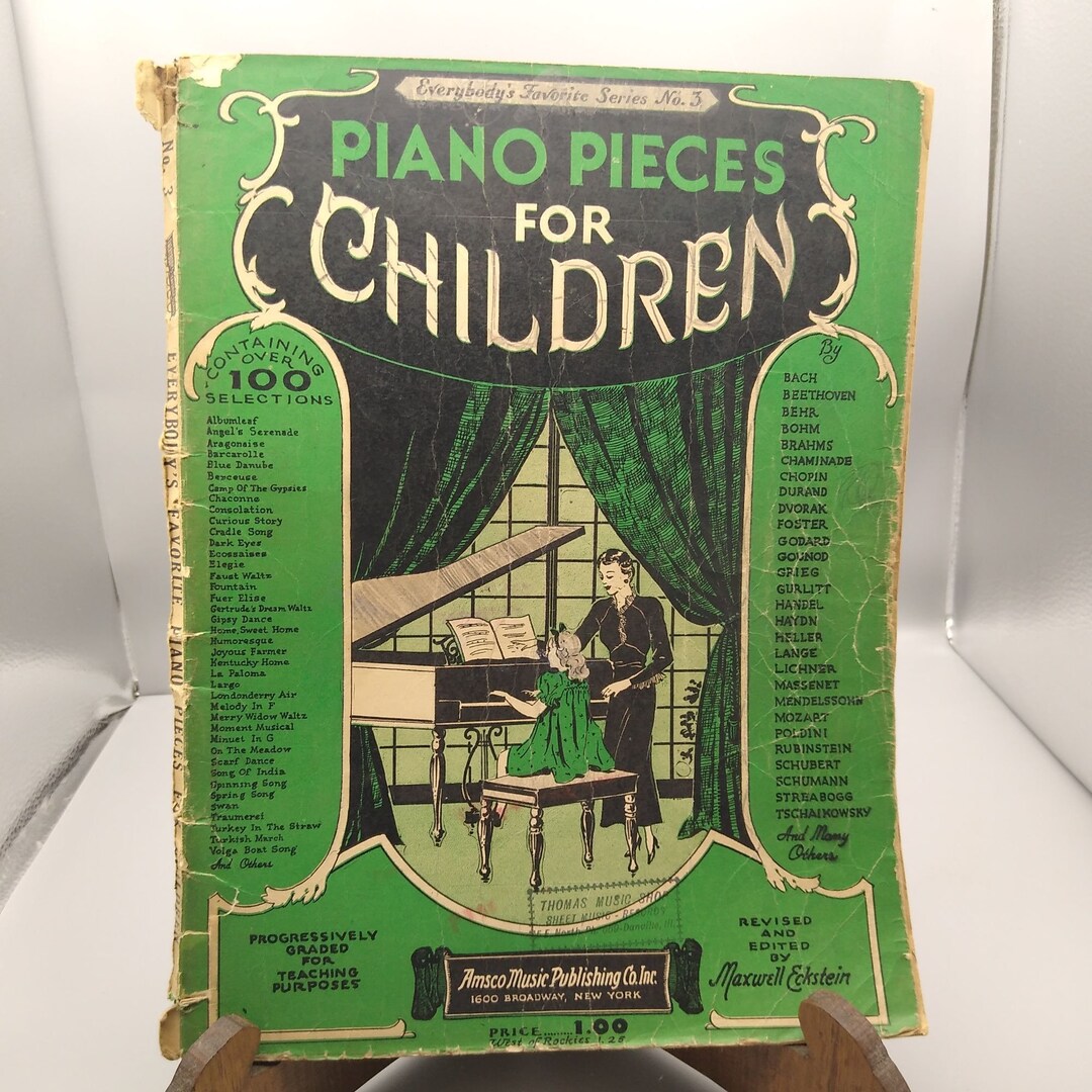 Vintage Sheet Music, Piano Pieces for Children by Maxwell Epstein ...