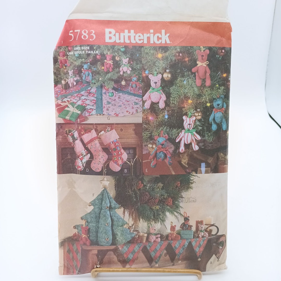 Vintage Sewing PATTERN Butterick 5783, Traditional Christmas 2001 ...