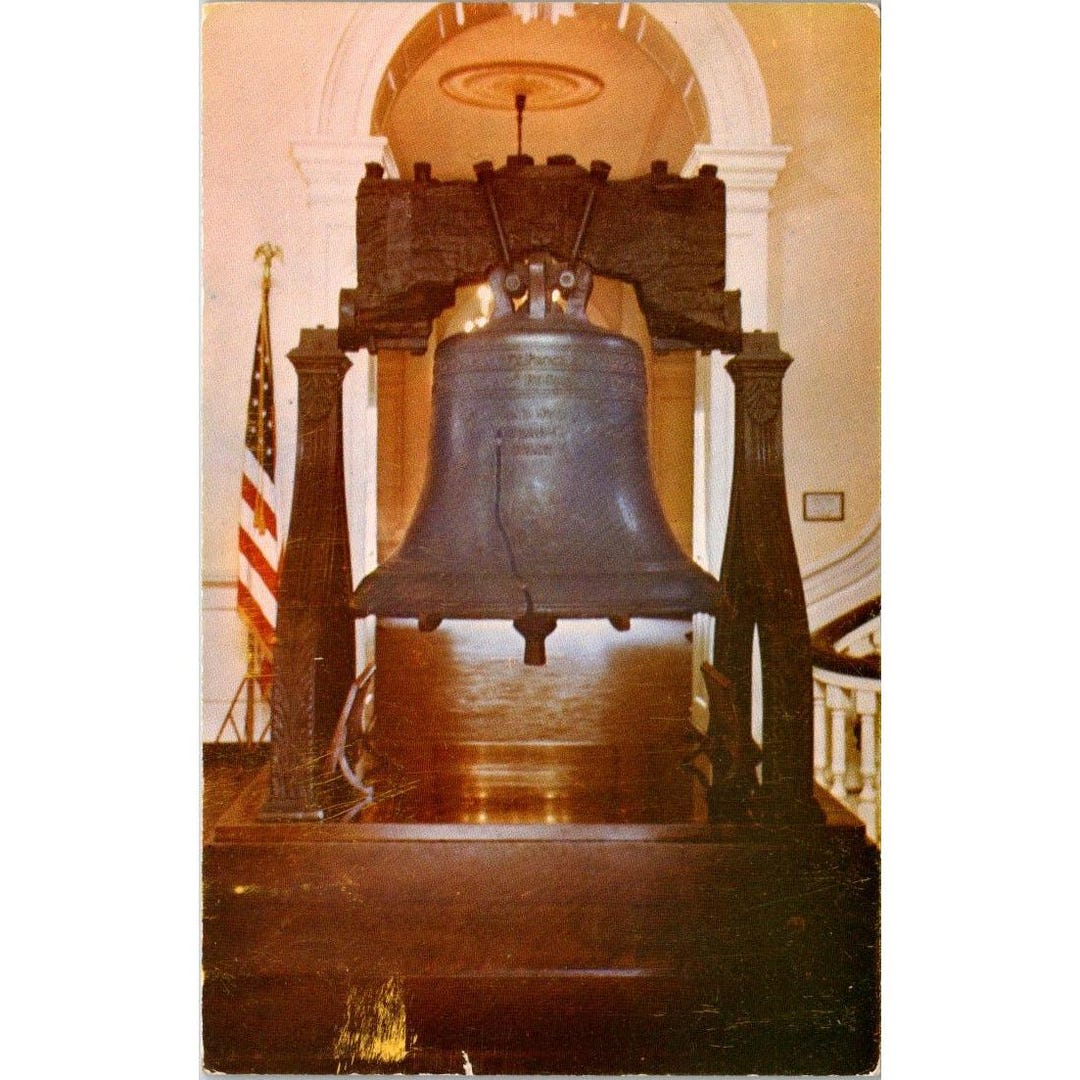 Vintage Liberty Bell Postcard From Independence Hall Philadelphia With ...