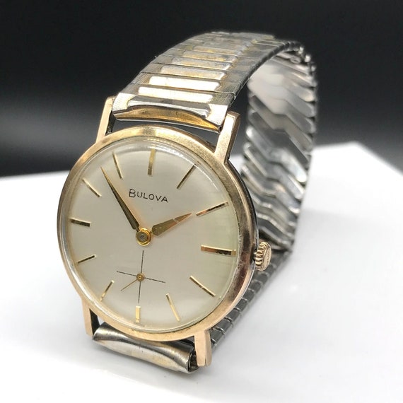 Bulova M6 Yellow Gold Filled Original Round Manual Vintage - Etsy