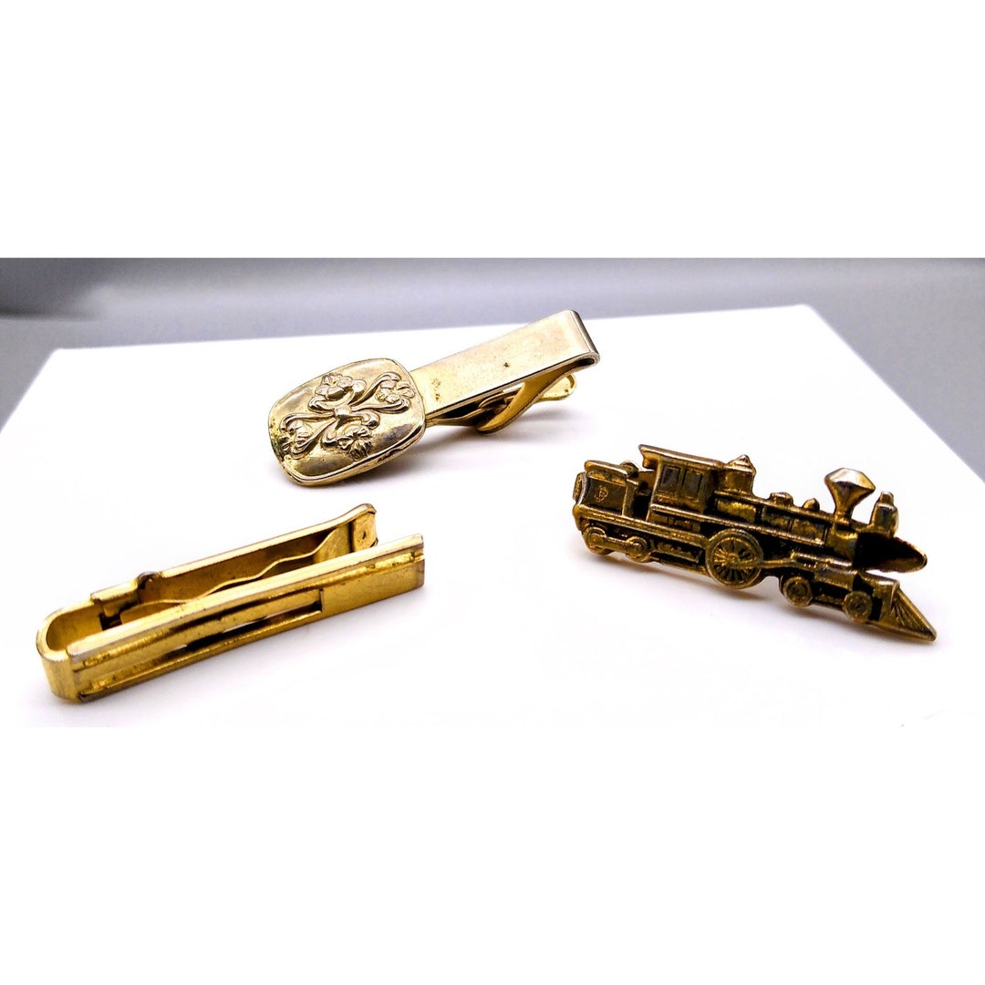 Vintage Tie Clip Lot, Bundle of Men's Accessories, Great Tie Bar or ...